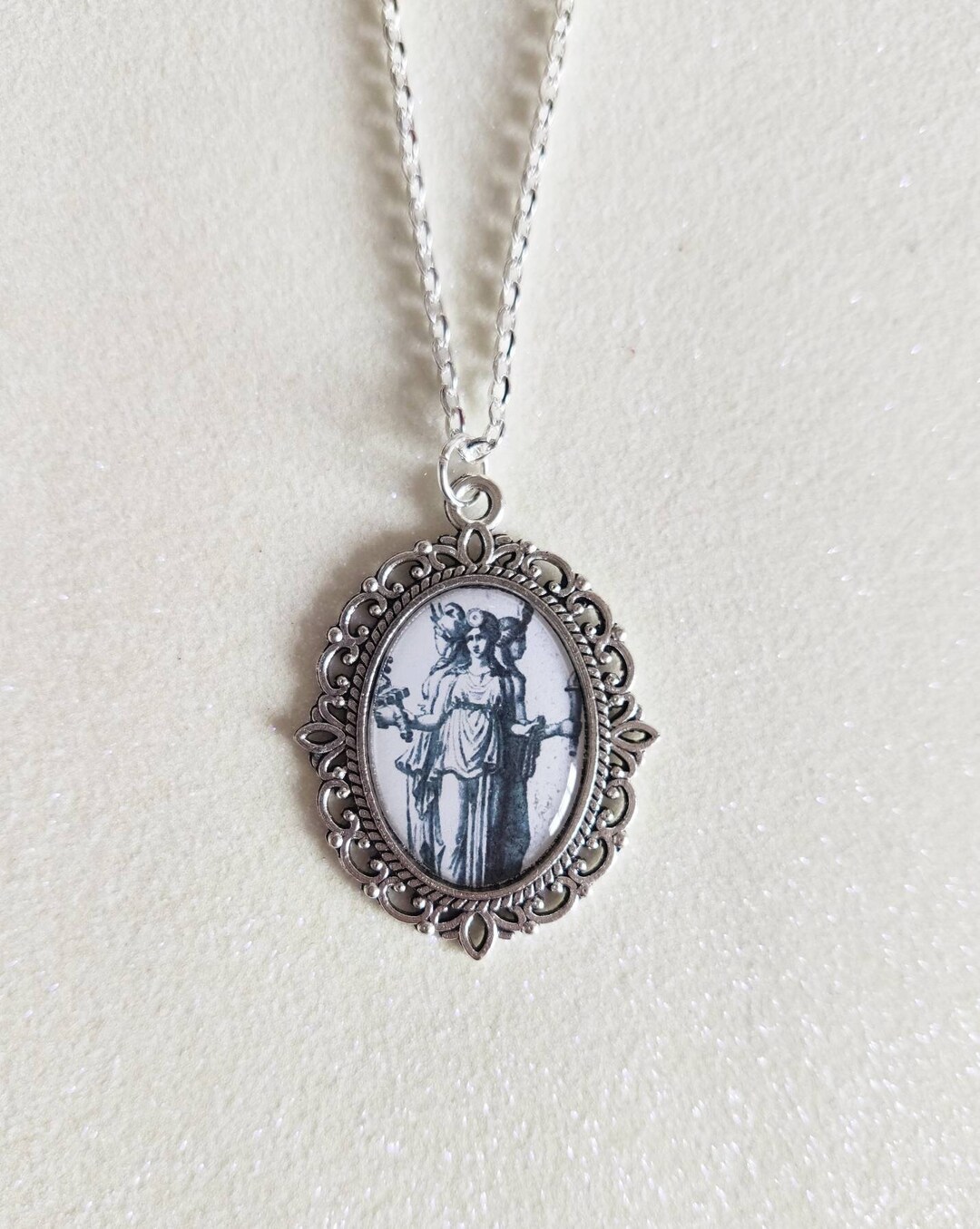 Hecate Goddess of Witchcraft Maiden Mother Crone Greek Mythology Silver ...