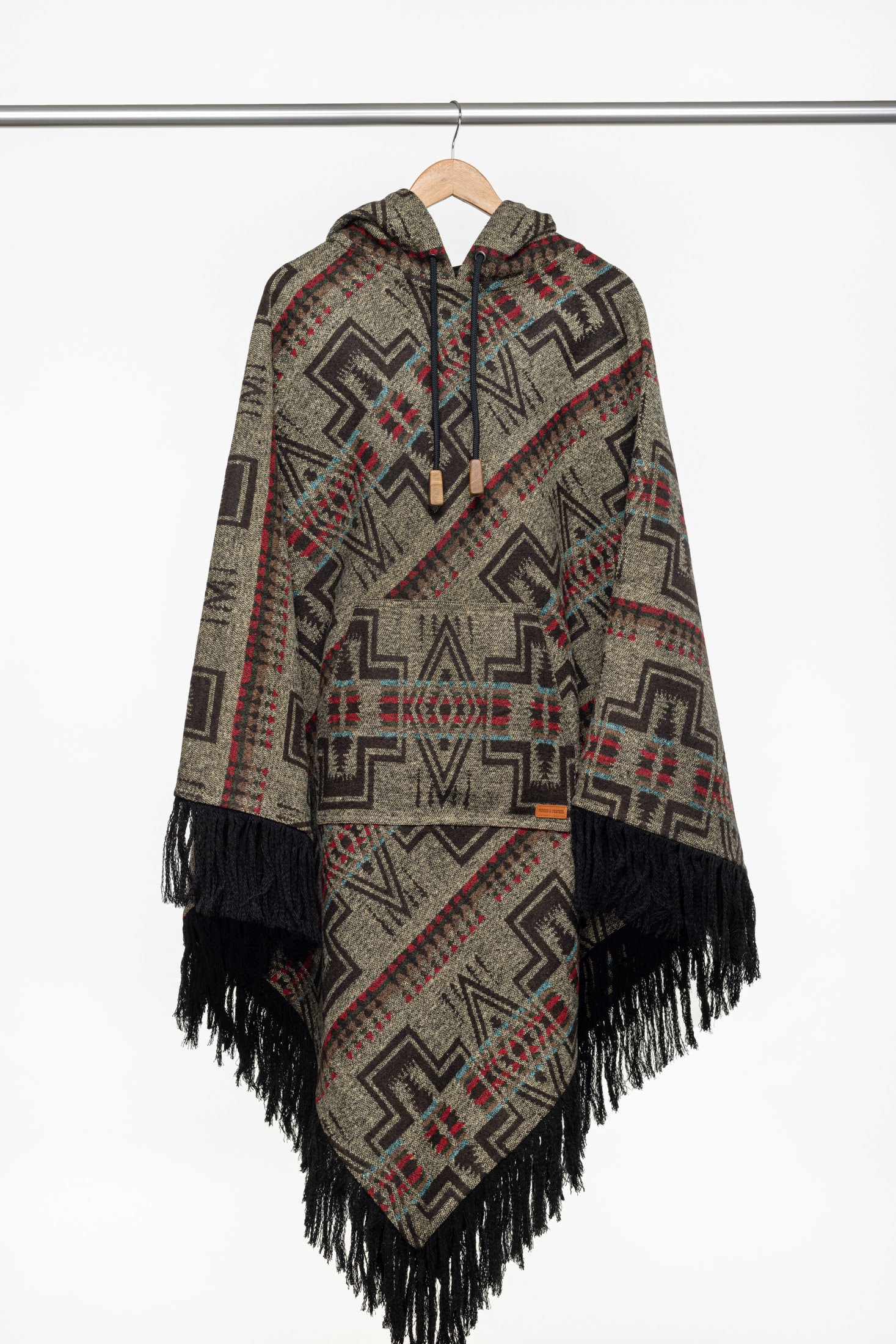 Mens Poncho With Hood Mens Poncho Blanket Navajo Inspired Etsy