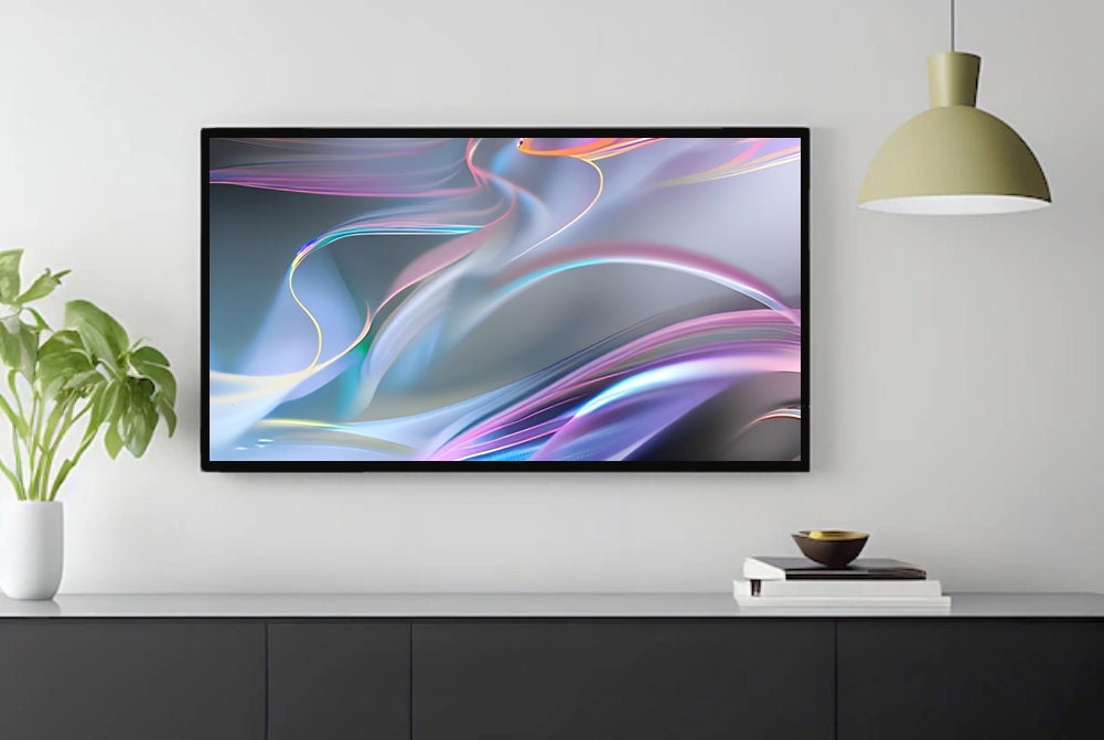 Swirly Abstract Smart TV Art Samsung Frame Art LG Tv Art - Etsy