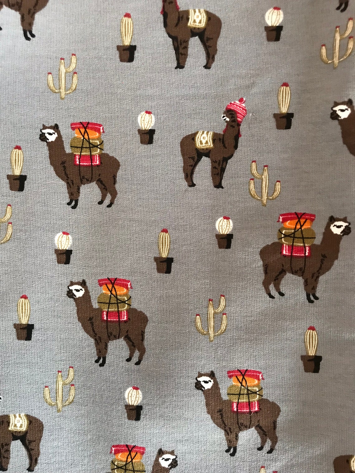 Animal Llama Print Scarf - Etsy