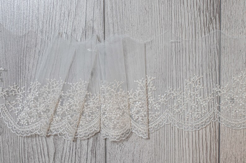 Lace Trimming White Floral Lace Trim Alencon Trimming Ivory | Etsy