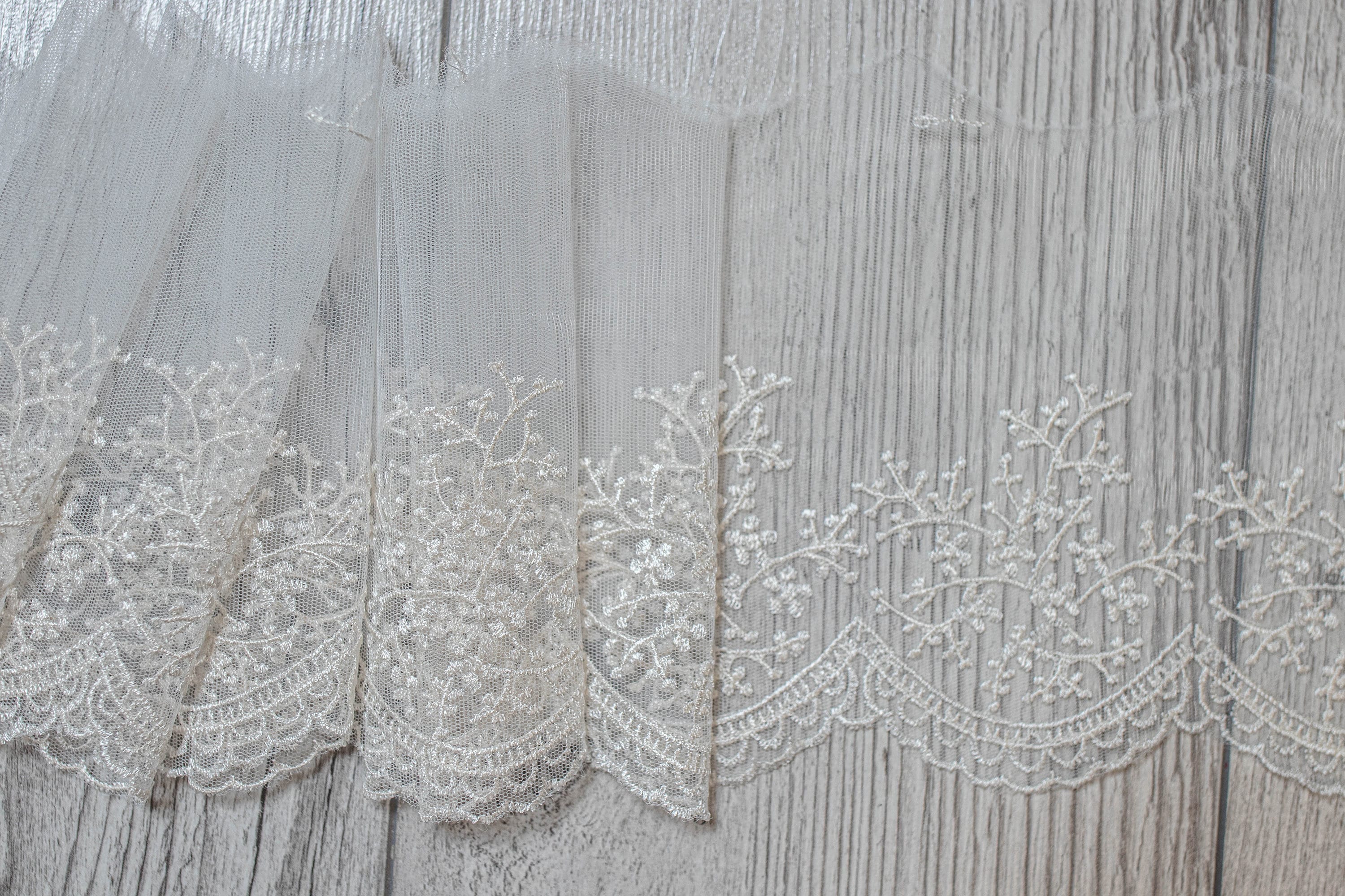 Lace trimming white floral lace trim alencon trimming ivory | Etsy