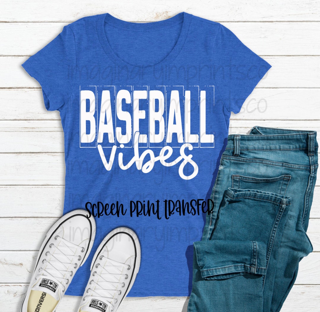 Baseball Screen Print Transfer RTS Screen Print Transfer Ready to Press ...