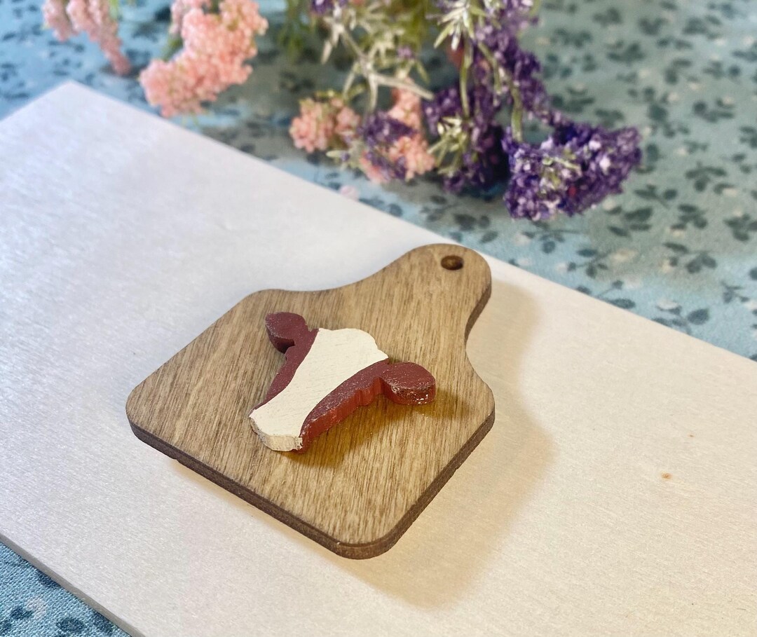 Small Red and White Holstein Cow Head Magnet - Etsy