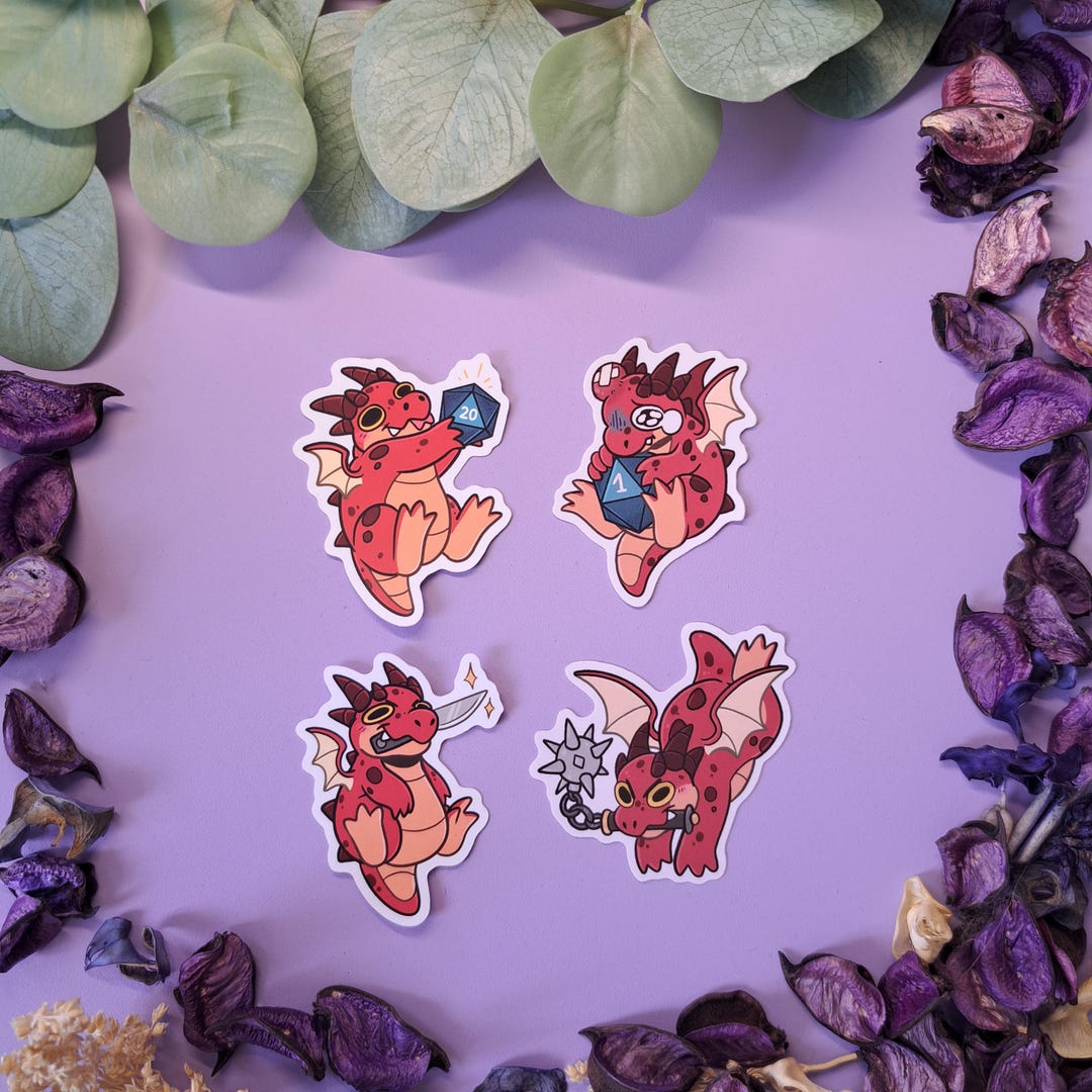 Red Dragon Sticker - Etsy