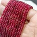 Natural Red Spinel-smooth Plain 3mm Rondelle Beads-strands Handmade ...