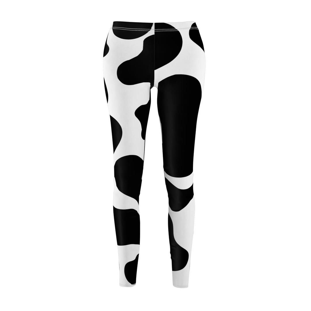 Cow Print Leggings - Etsy