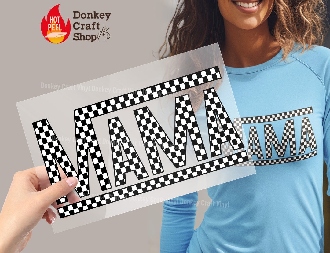 Checker Mama DTF Transfers, Ready to Press, T-shirt Transfers, Heat ...