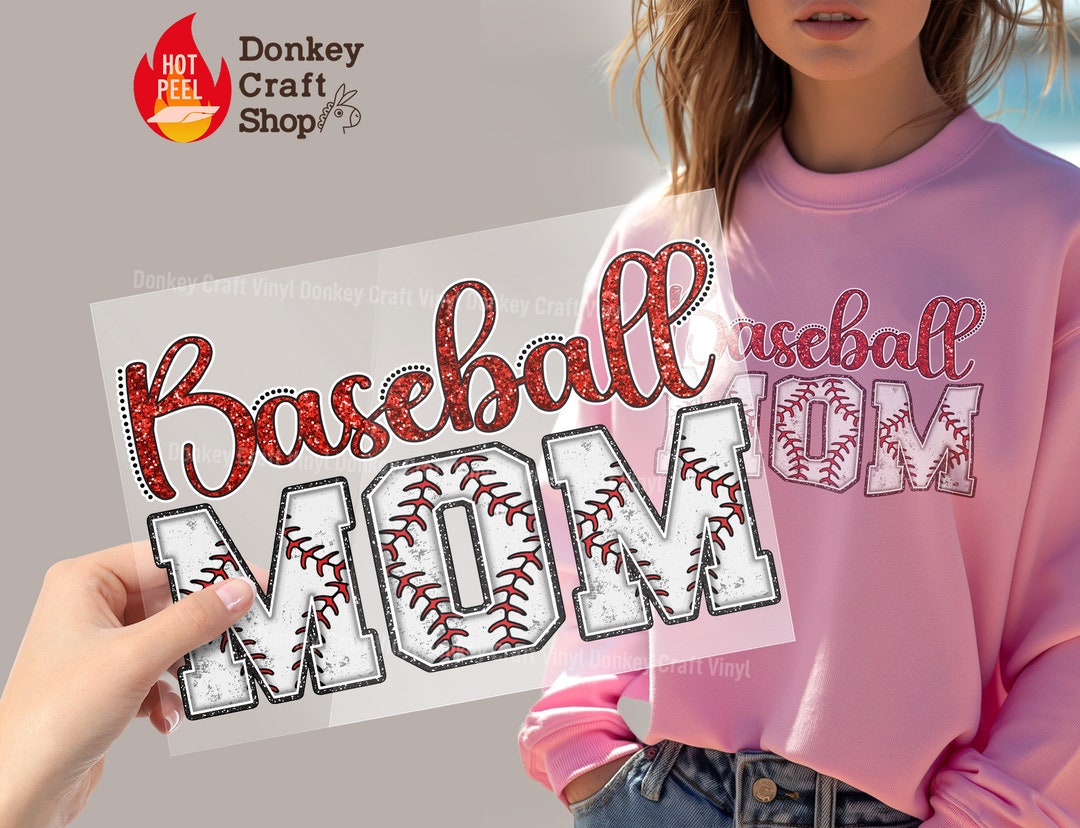 Baseball Mom DTF Transfers, Ready to Press, T-shirt Transfers, DTF ...