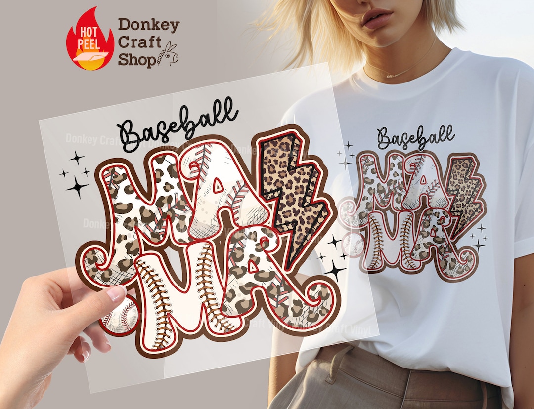 Baseball Mama DTF Transfers, Ready to Press, DTF Ready for Press Heat ...