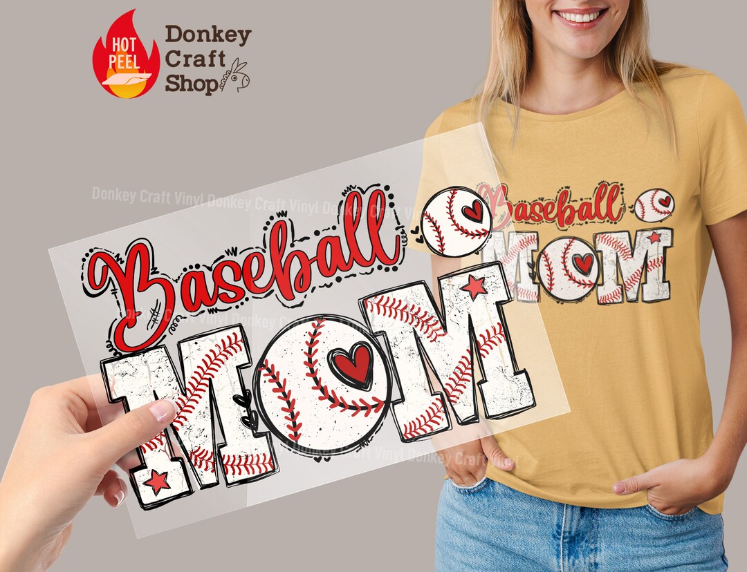 Baseball Mom DTF Transfers, Ready to Press, DTF Ready for Press Heat ...