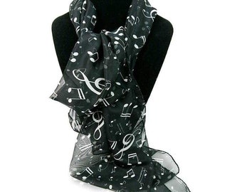 Musical Note Scarf - Etsy UK