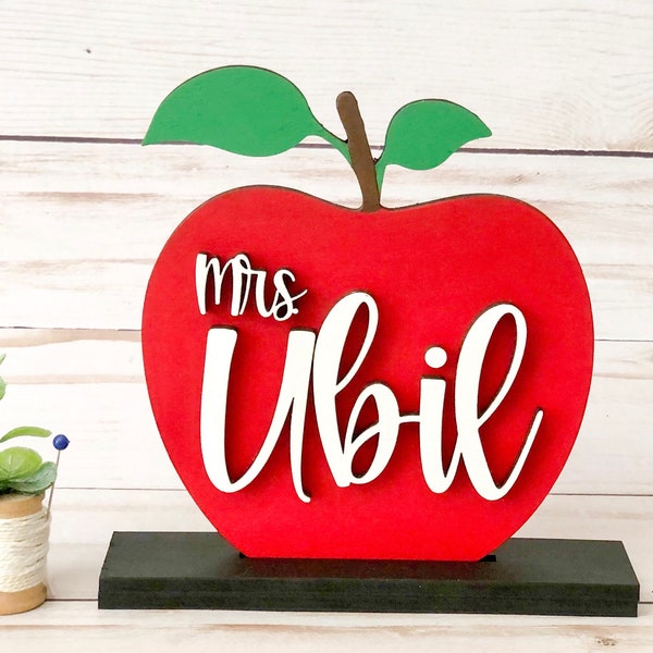 Teacher Name Plate - Etsy