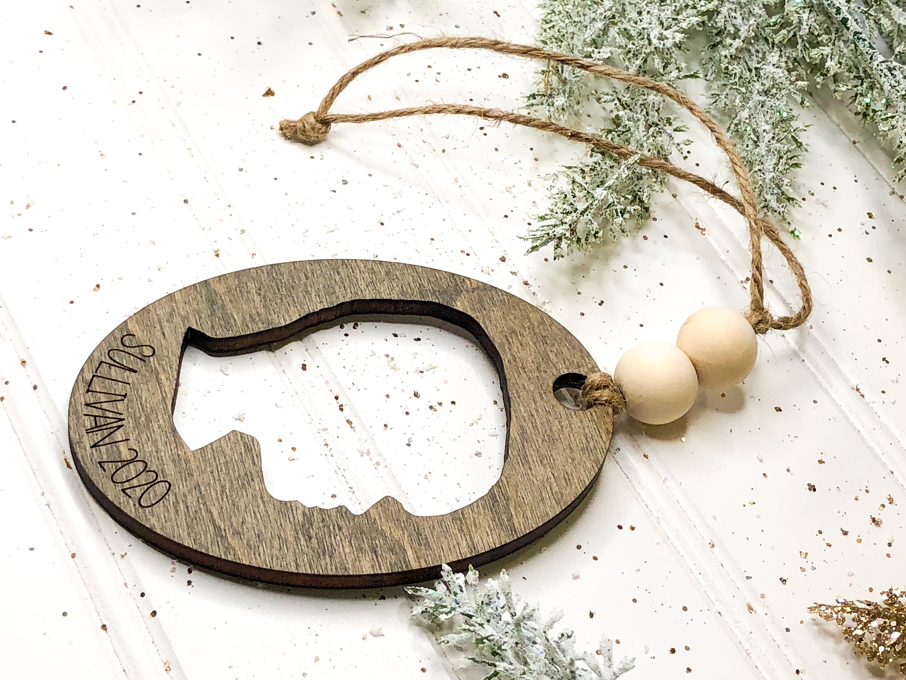 Custom Silhouette/Profile Wood Ornament Keepsake Shadow | Etsy