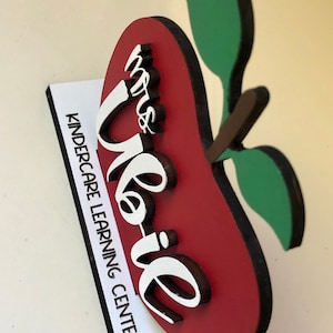 Personalized Apple Name Plate, Teacher Name Plate, Back to School ...