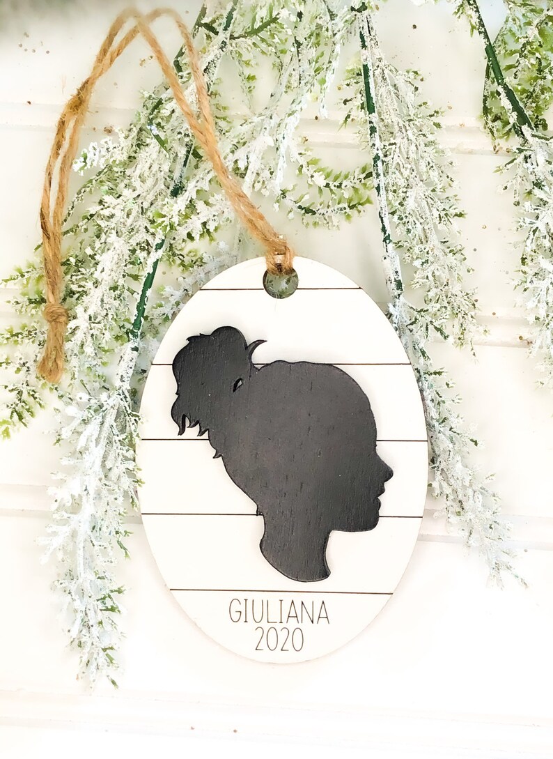 Custom Silhouette/profile Wood Ornament Keepsake Shadow - Etsy