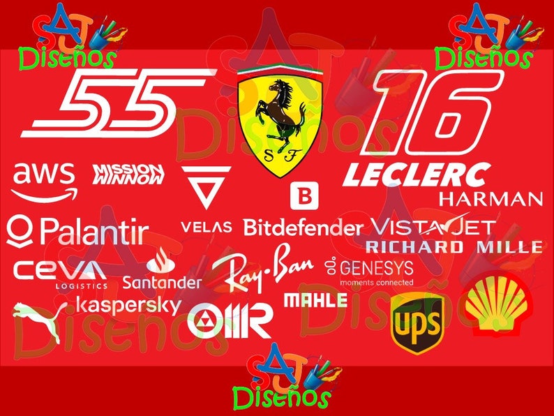 Ferrari F1 Logos - Etsy