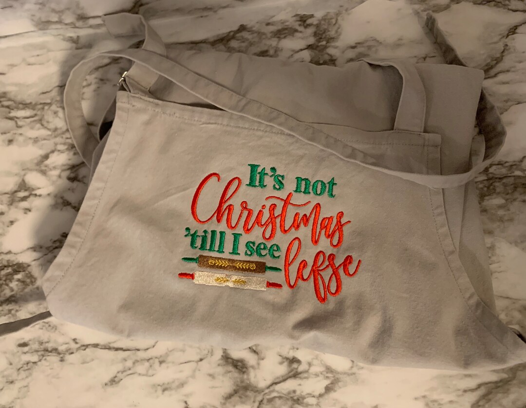 LEFSE APRON - Kitchen, Lefse, Krumkake, Lutefisk, Christmas, Apron ...