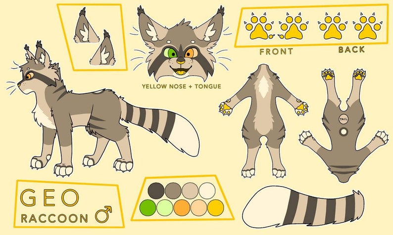 Digital Art Commissions Reference Sheet Etsy