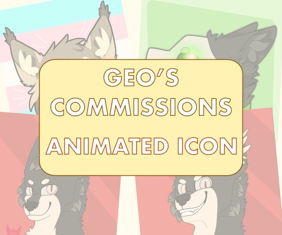 Digital Art Commissions Animated Icon | Etsy