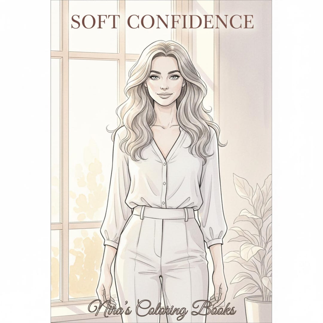 Soft Confidence Coloring Pages | Stress Relief Adult Coloring Book ...