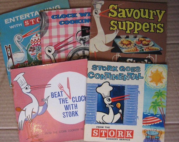 Stork Margarine Recipe Books. 1960's, 5 Recipe Books. Cookery Books ...