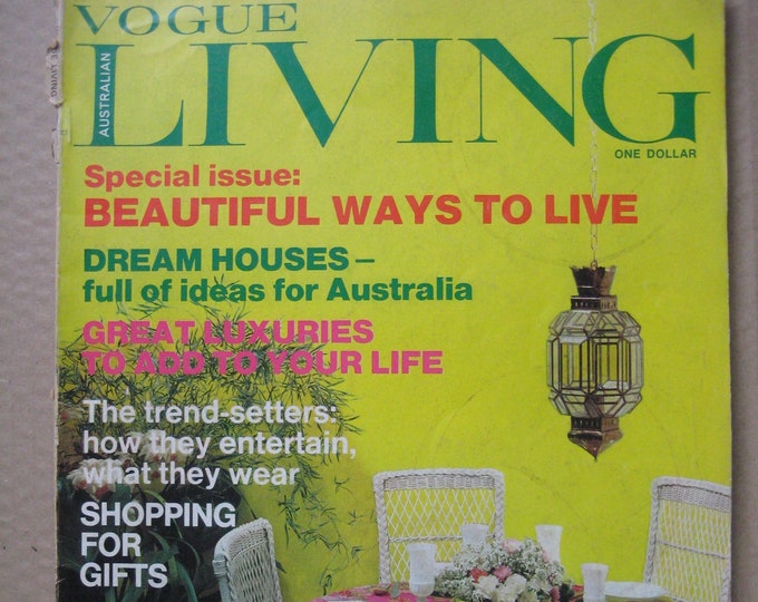 Vogue Living Magazine, 1970 November | Australian Edition | Vintage ...
