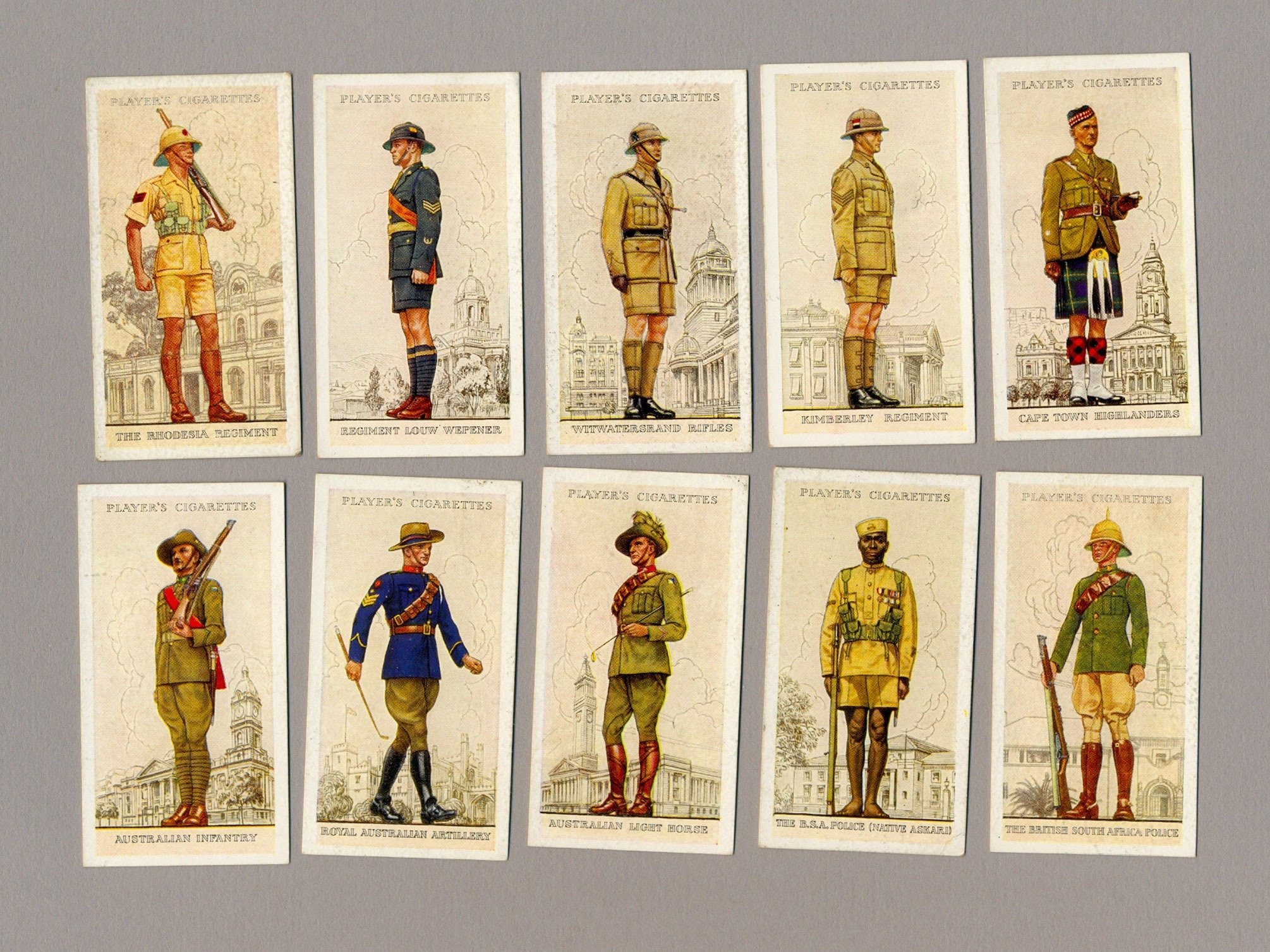Military Uniforms of the British Empire Overseas | 1938 Players ...