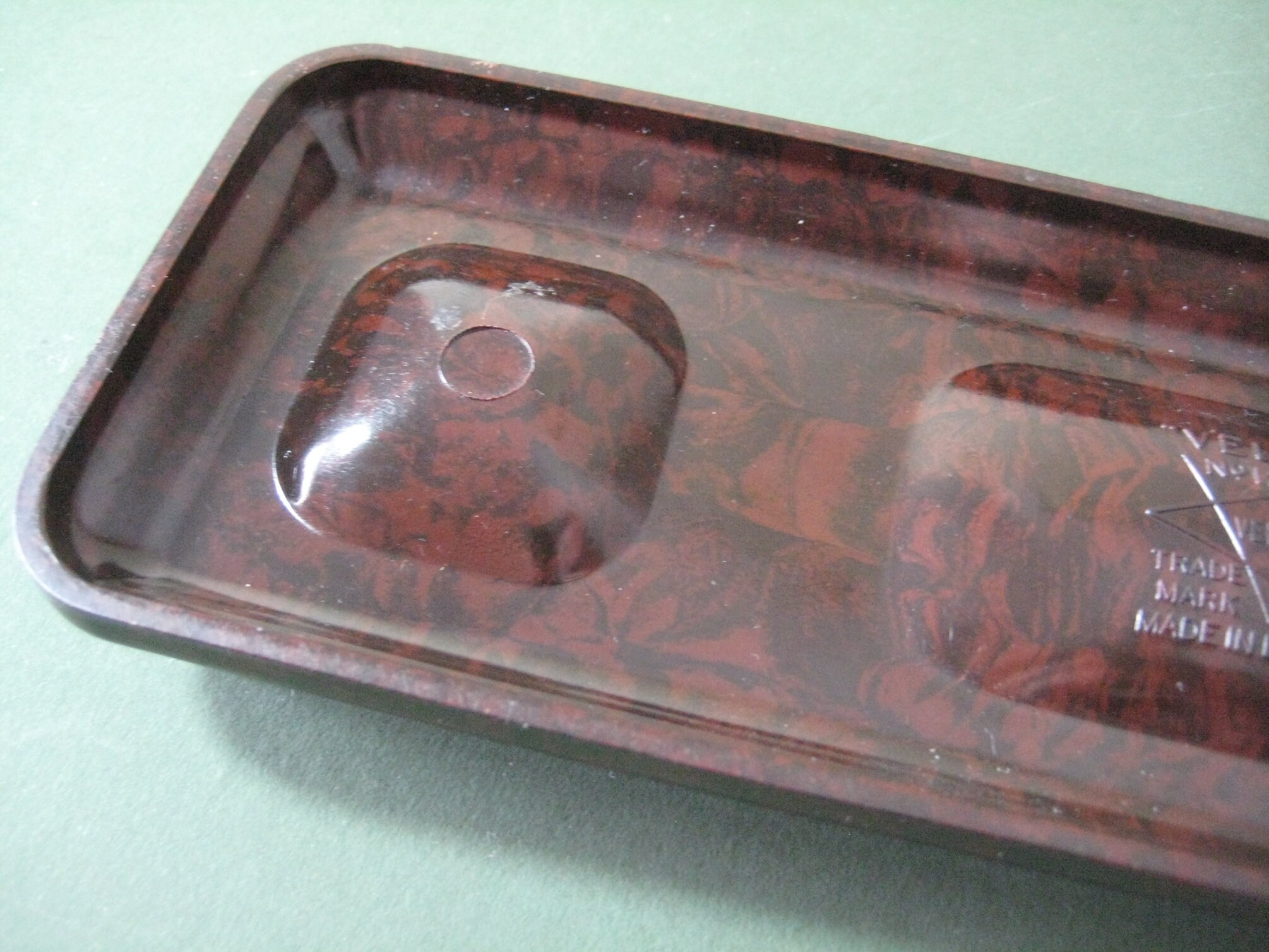 1940's Bakelite Pen Tray Velos Brand Mottled Brown - Etsy
