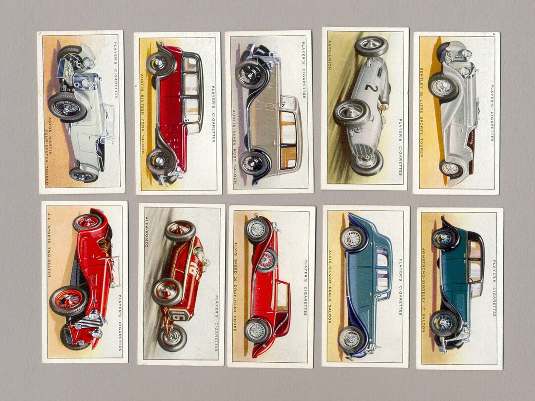 Motor Cars, 1936, 1st Series Players Cigarette Cards 50 Original Cards ...