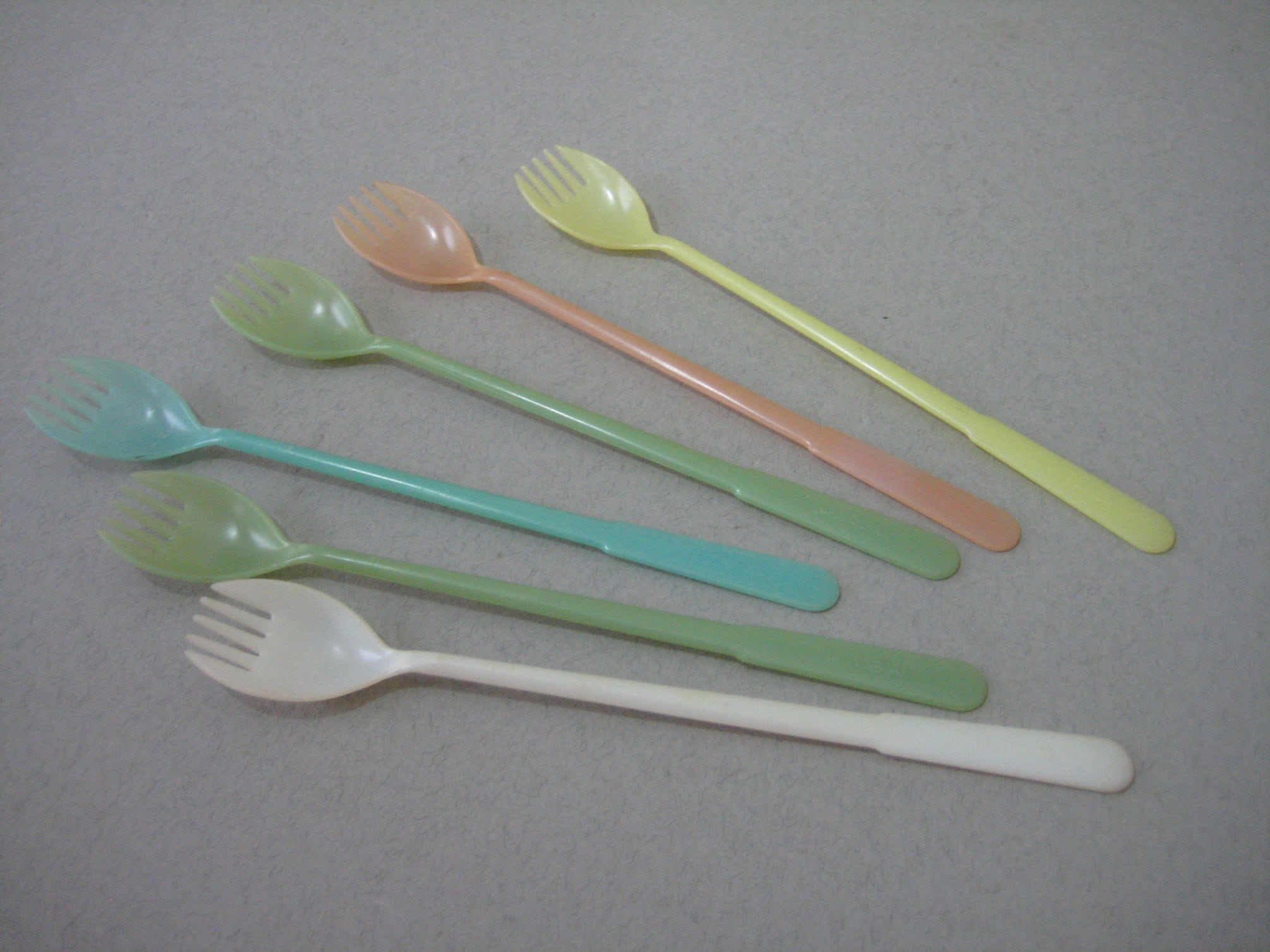 1960's or 1970's, Tupperware Iced Tea Spoons and Forks Long Handled ...