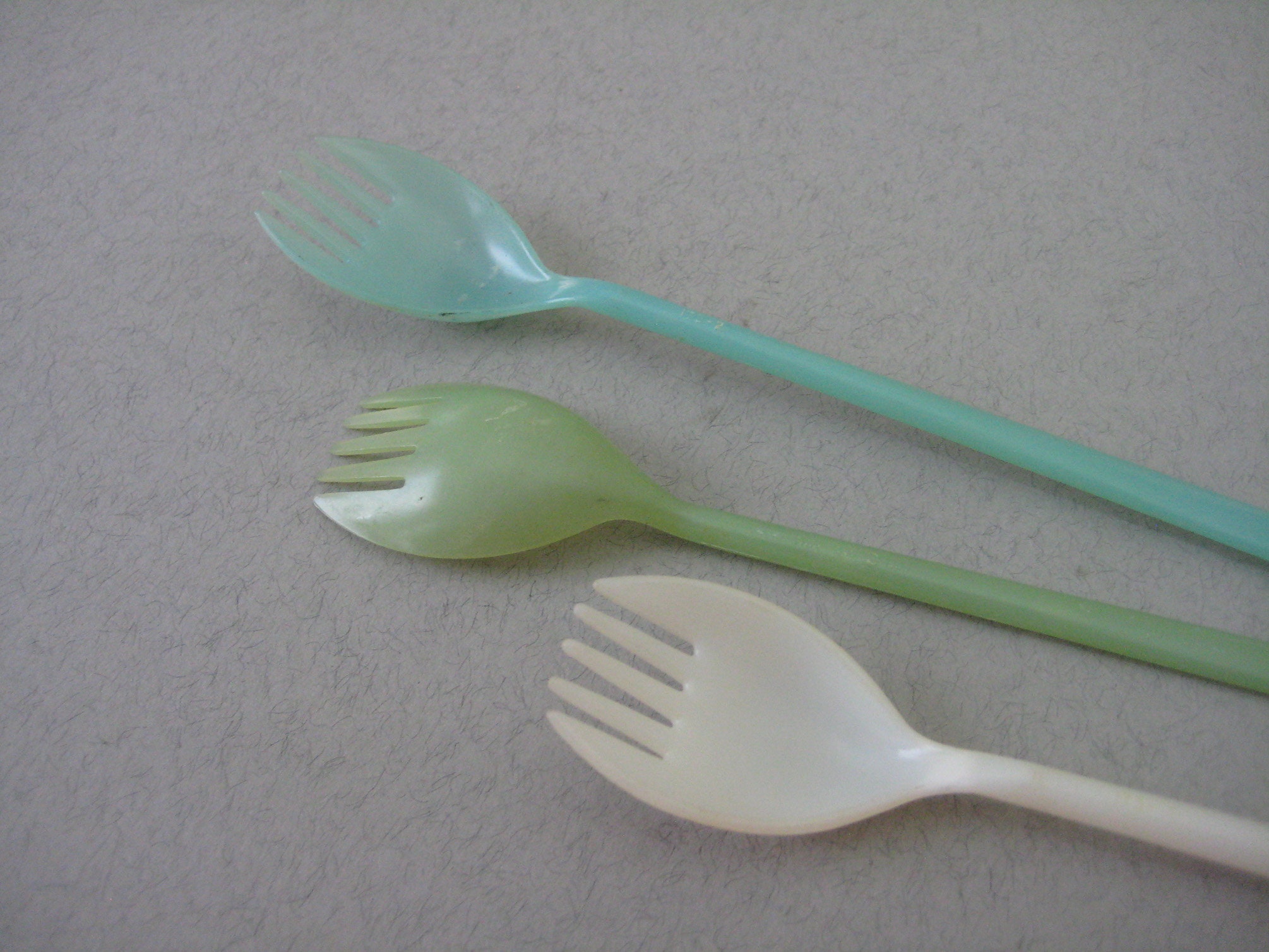 1960's or 1970's, Tupperware Iced Tea Spoons and Forks Long Handled ...