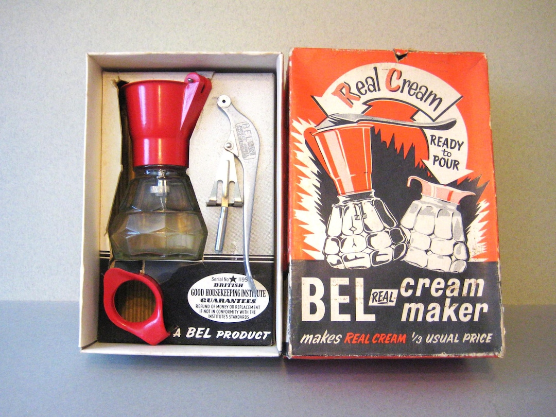 1950's Bel Cream Maker | Full Boxed Set With Pouring Spout | 1950's ...