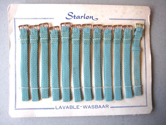 12 1950's watch straps, original display card | Starl… - Gem