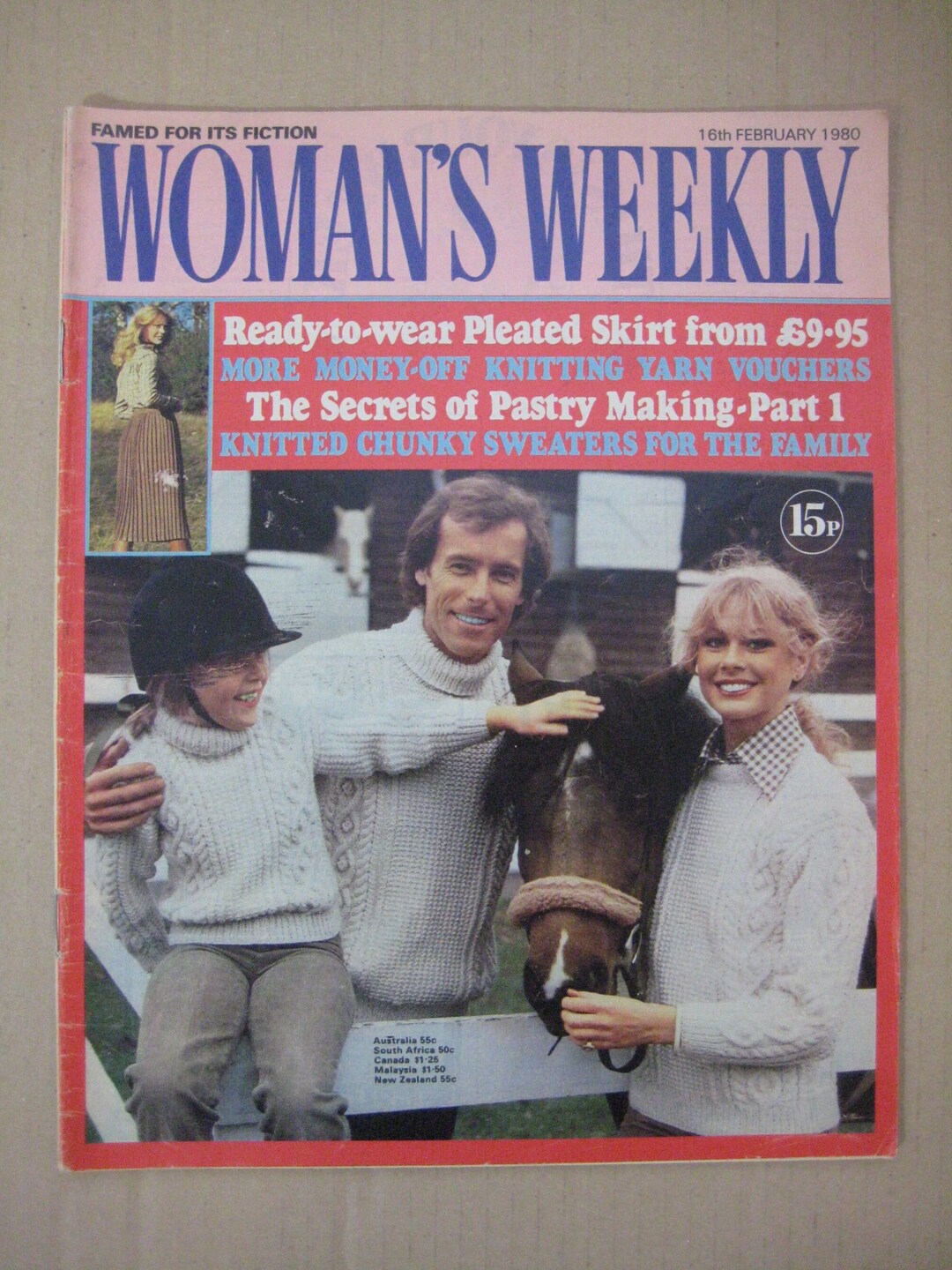 Woman's Weekly Magazine, 1980 February Vintage Fashion Magazine Sewing ...