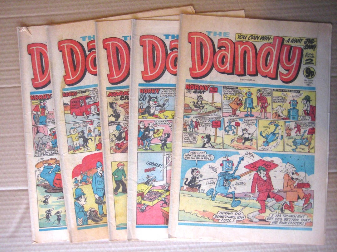 5 Dandy Comics, 1981 | 1980's Comics | the Dandy | 80's Children's ...