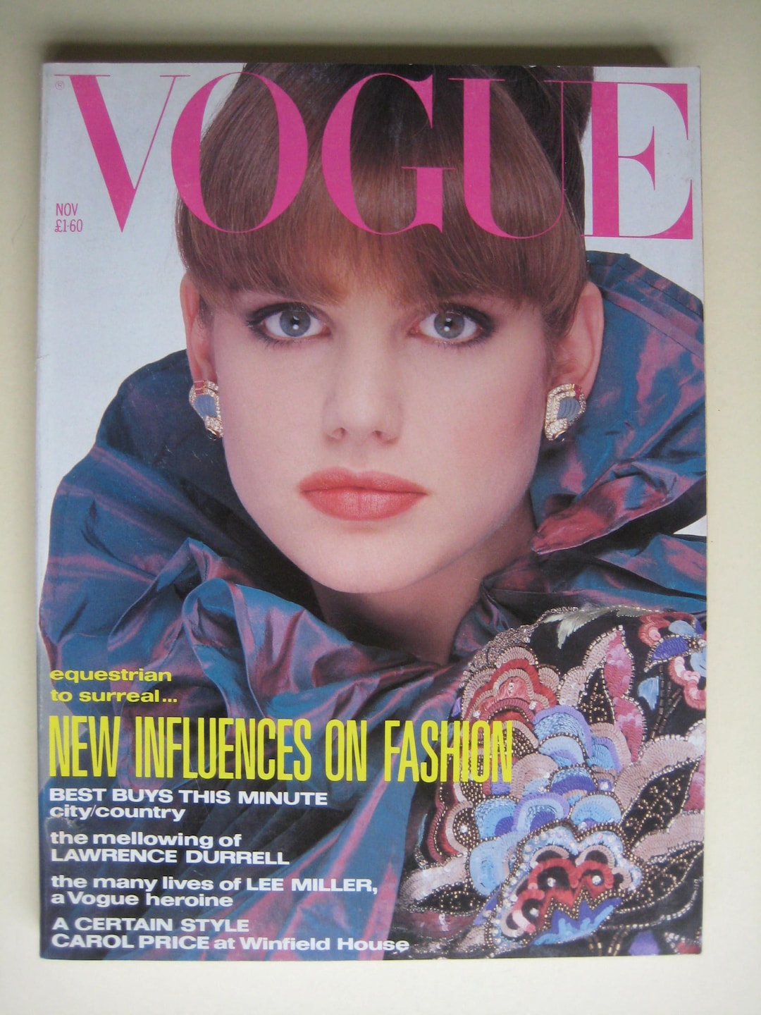 Vogue Magazine 1985 November 80's British Vogue Vintage Fashion ...