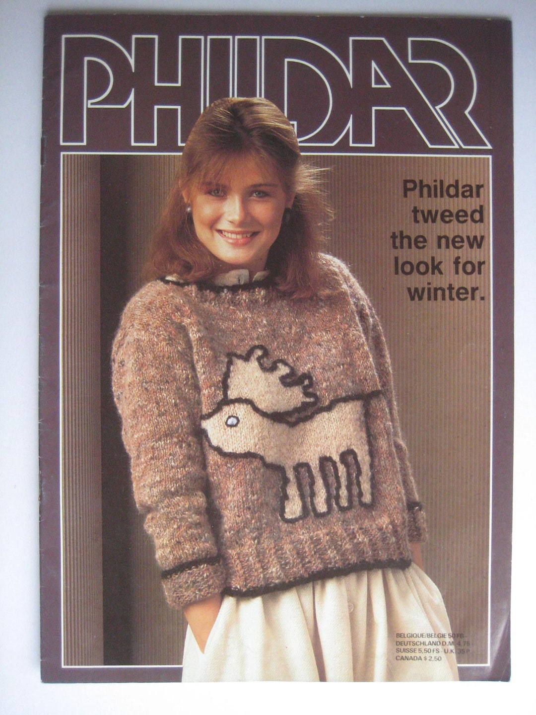 Phildar Knitting Pattern Magazine, 1983 Winter 80's Knitting Mag ...