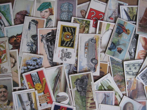 50 Mixed Cigarette Cards Various Subjects and Manufacturers. - Etsy UK