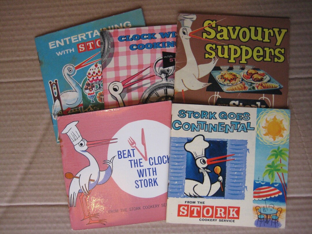 Stork Margarine Recipe Books. 1960's 5 Recipe Books. - Etsy UK