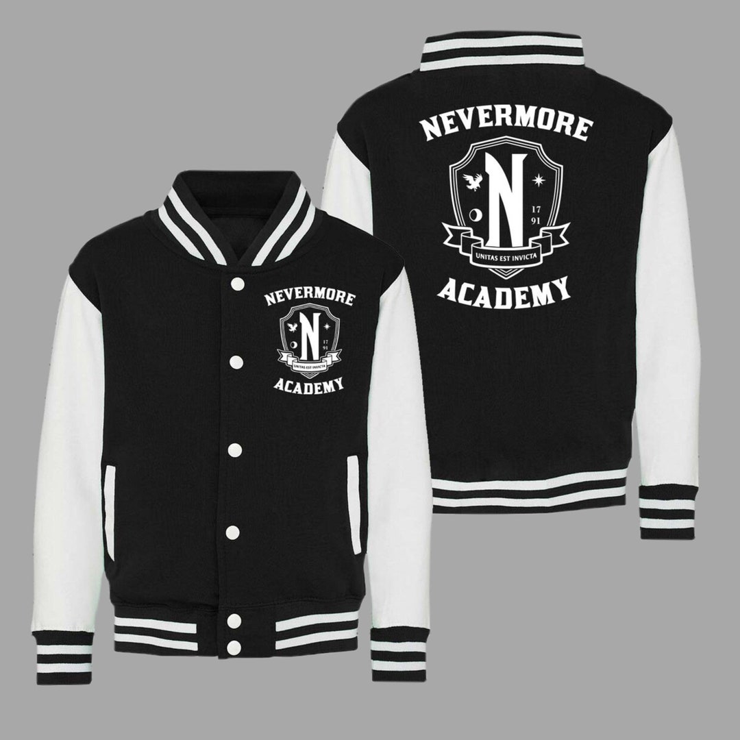 Nevermore Academy Mens, Womens & Kids Varsity Jacket Kids Gift Kids ...