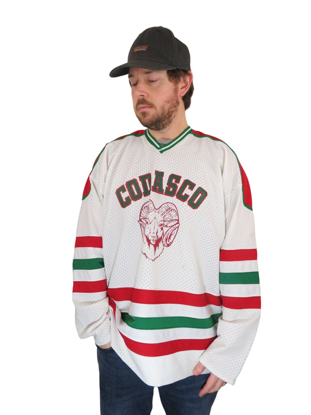 Vintage 70s 80s Sindys Sporting Goods Codasco Rams Hockey Jersey Mens ...