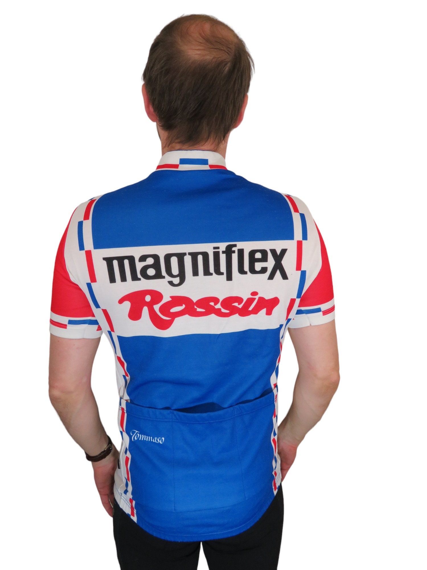Vintage 80s 90s Tommaso Made in Italy Magniflex Rossin Pro Team Cycling ...