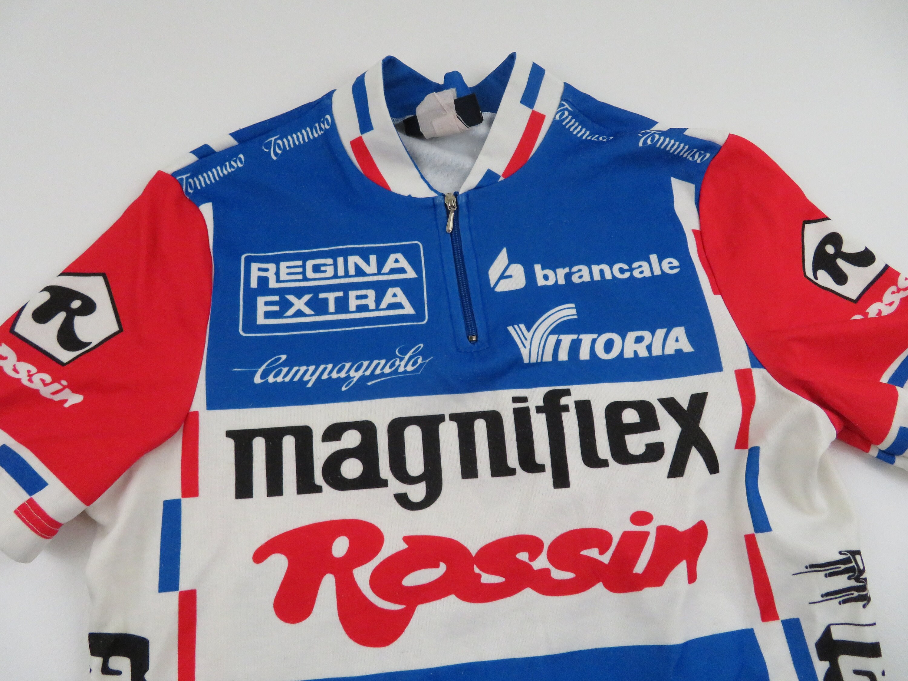 Vintage 80s 90s Tommaso Made in Italy Magniflex Rossin Pro Team Cycling ...