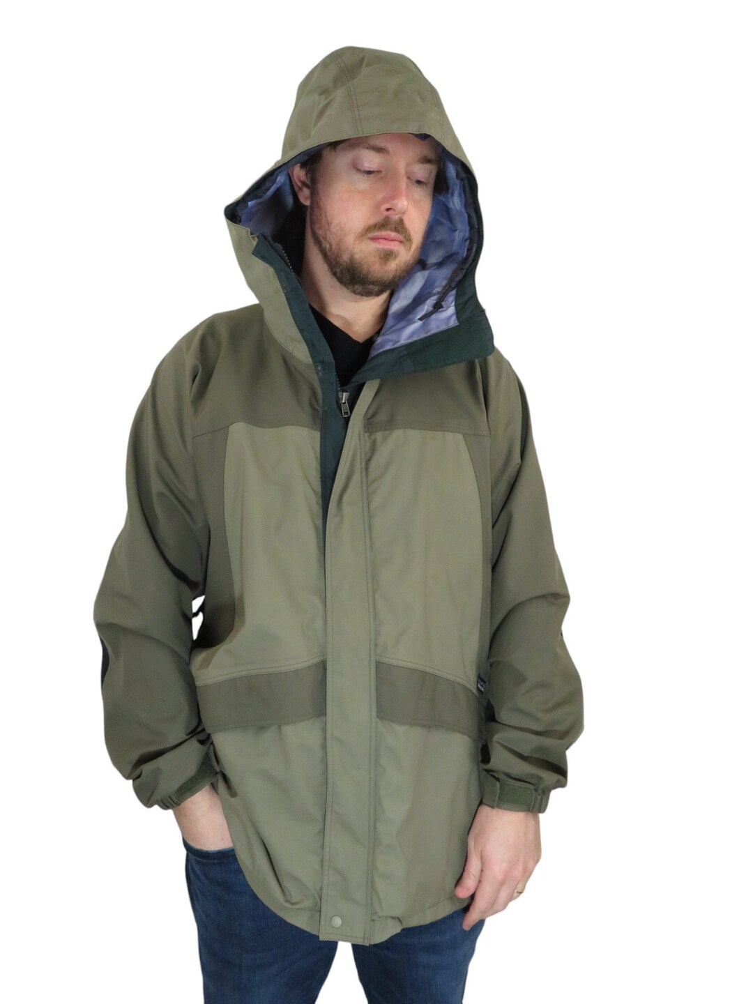 Vintage 1998 Patagonia Flexi Flyer Full Zip Waterproof Fishing Jacket ...