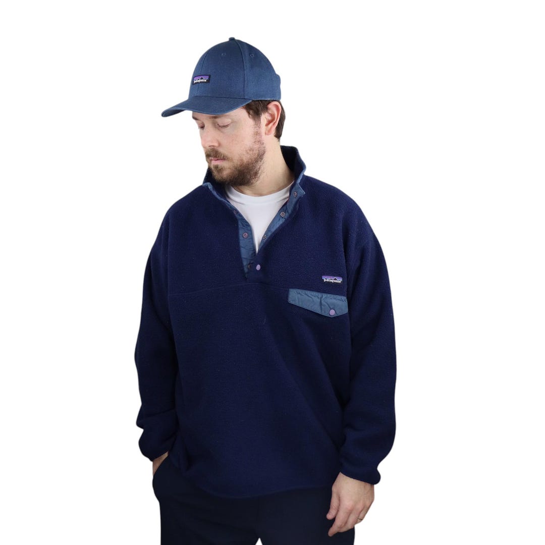 Vintage 90s Patagonia Synchilla Fleece Lehman Brothers Financial Crisis ...