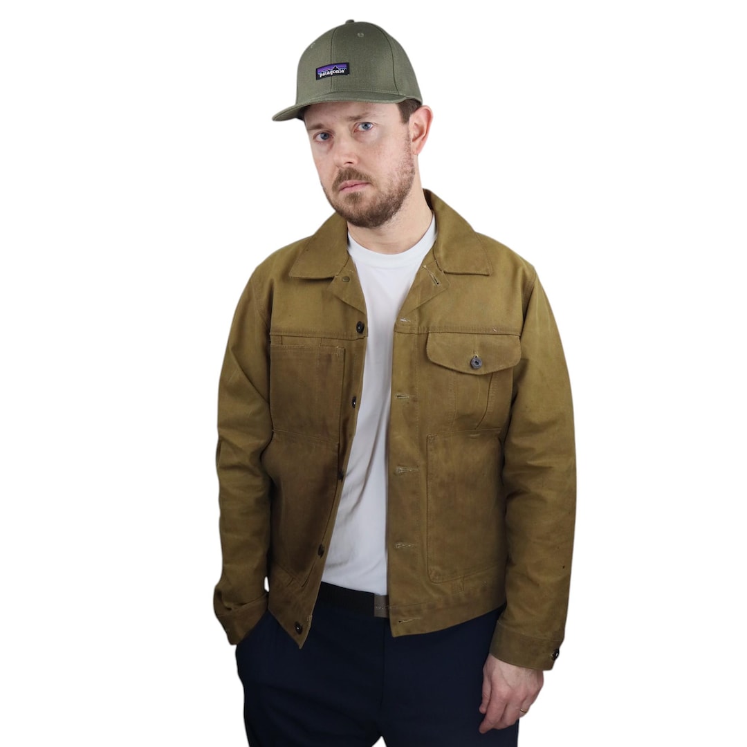 Vintage Filson Tin Cloth Heavy Canvas Cruiser Unlined Jacket Coat Mens ...