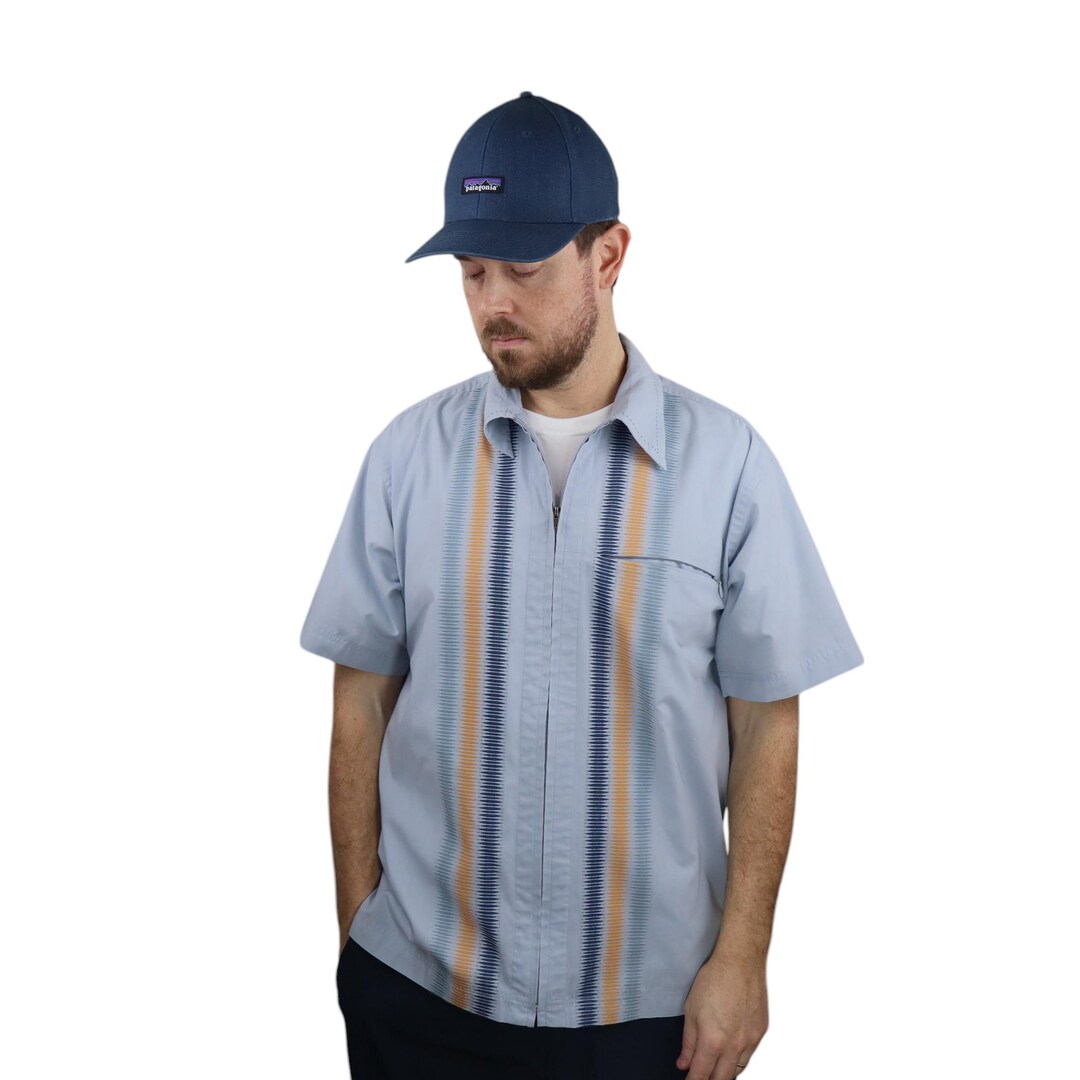 Vintage 90s Y2K Patagonia Rhythm Sidebum Guayabera Cubavera Hawaiian ...