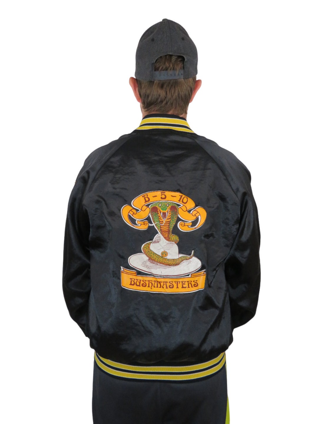 Vintage Hartwell Men's WW2 Us Army Bushmasters Bomber Satin Jacket Size ...