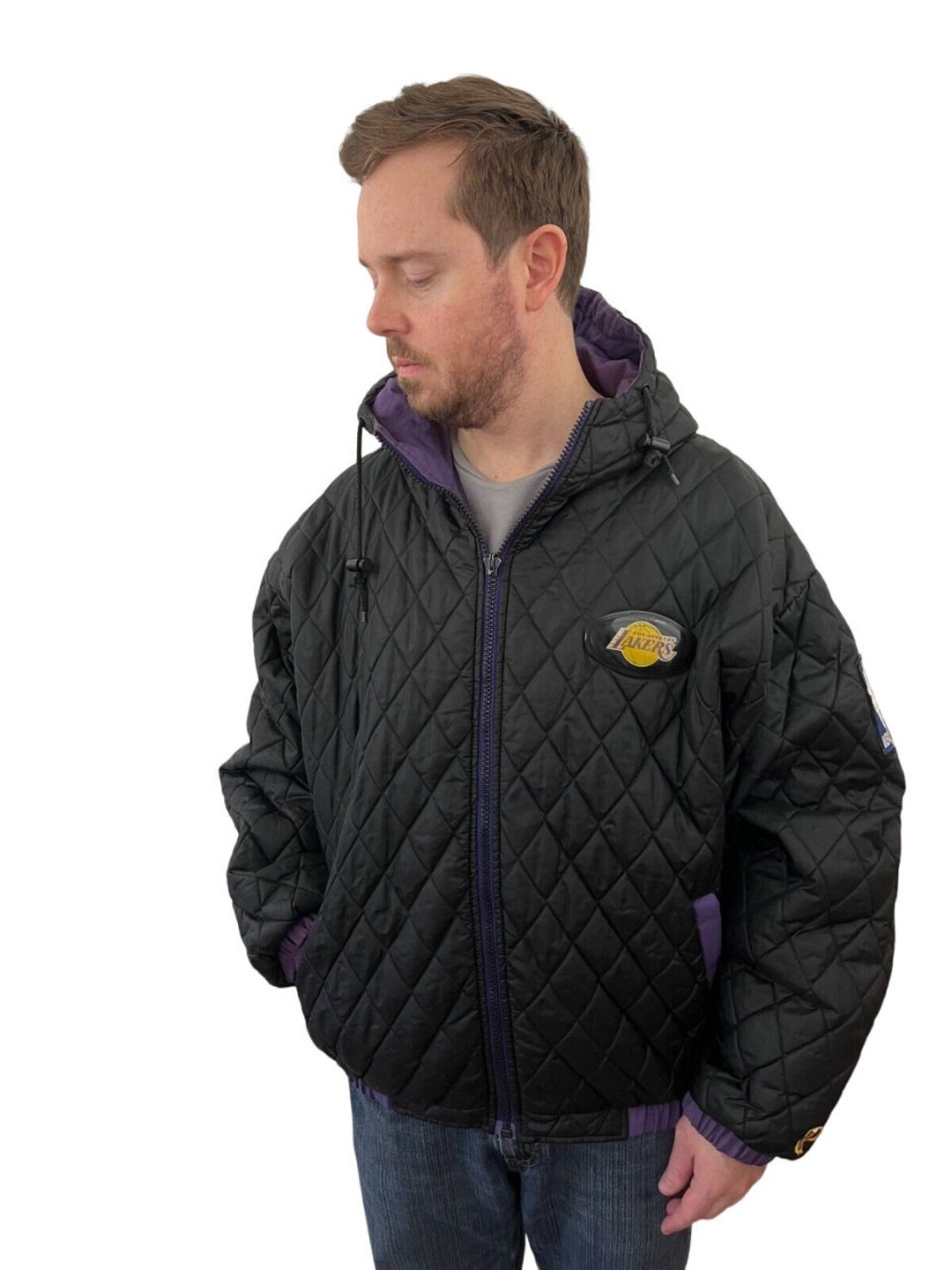 Vintage Pro Player Reversible LA Lakers Jacket Size XL 1990s Los ...